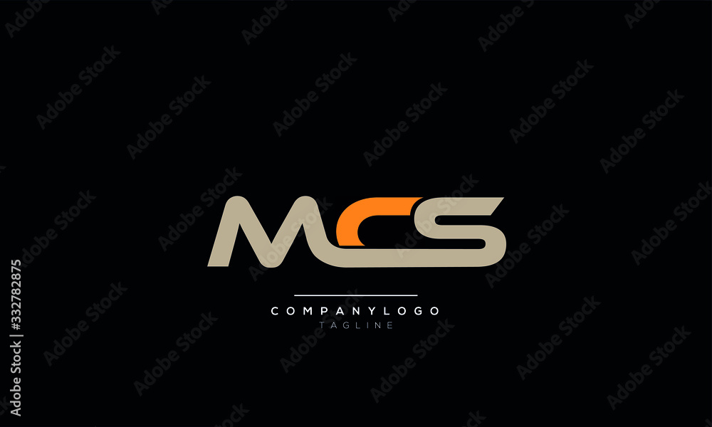 MCS alphabet letter icon logo design Stock Vector | Adobe Stock