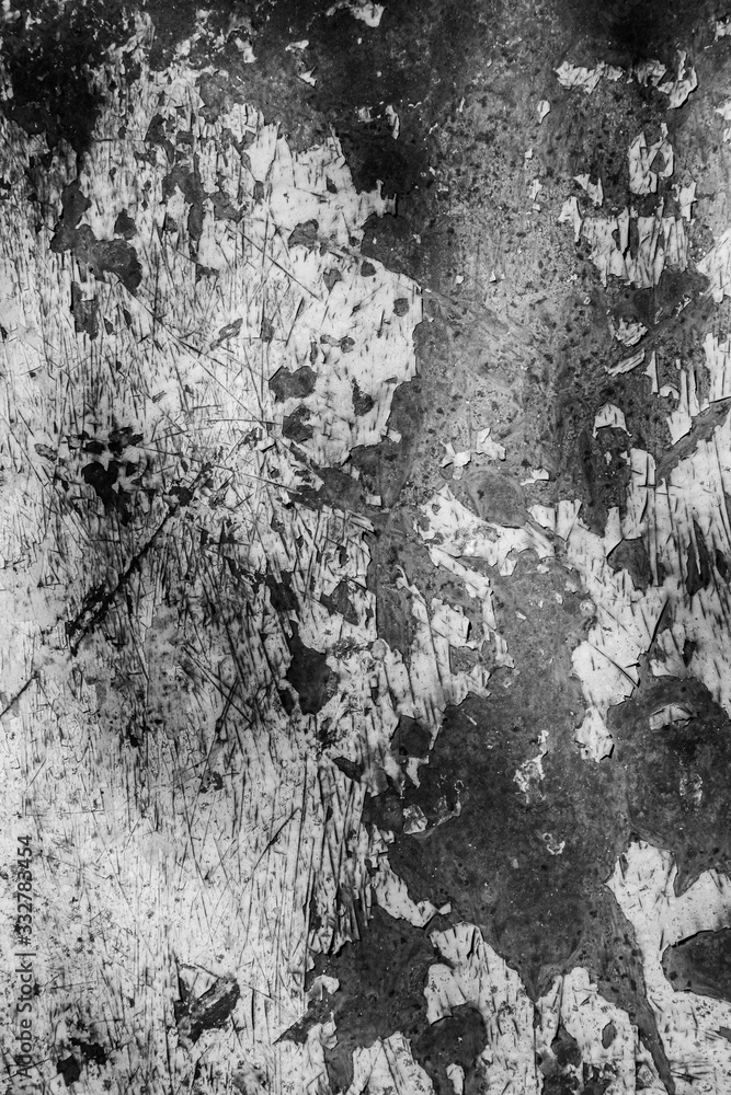 placa metalica oxidada y despintada blanca y negro Stock Photo | Adobe ...