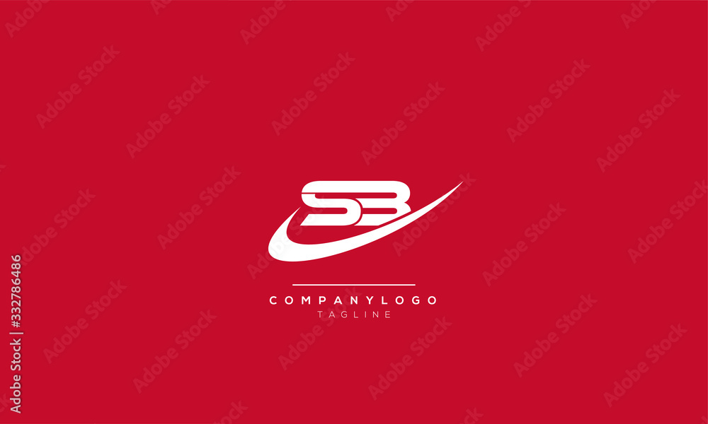 SB Letter Logo Design Template Vector Stock Vector | Adobe Stock