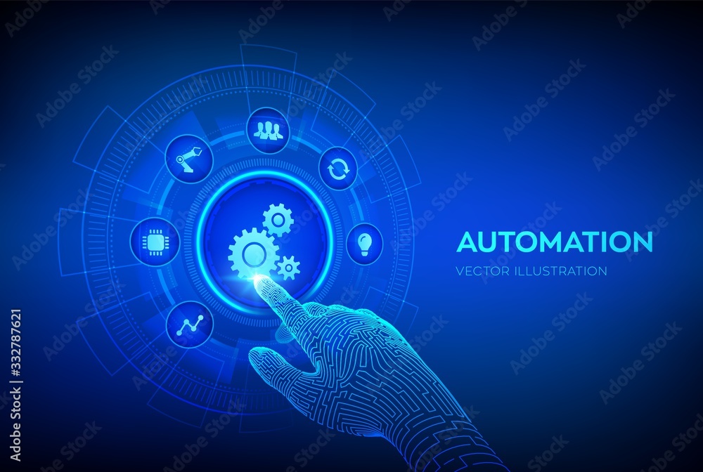 Automation Software. IOT and Automation concept as an innovation ...