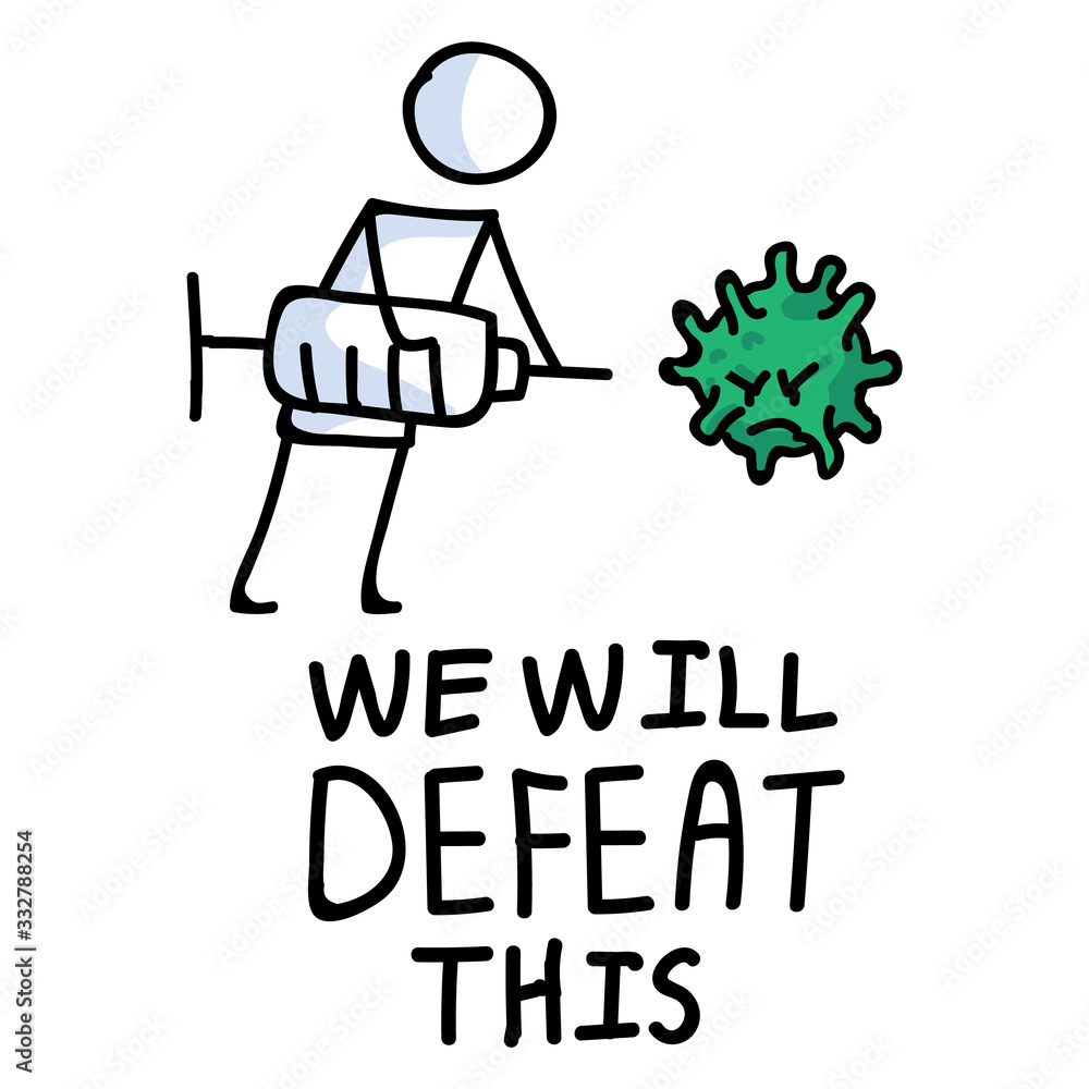 Corona virus covid 19 stickman with syringe education infrographic ...