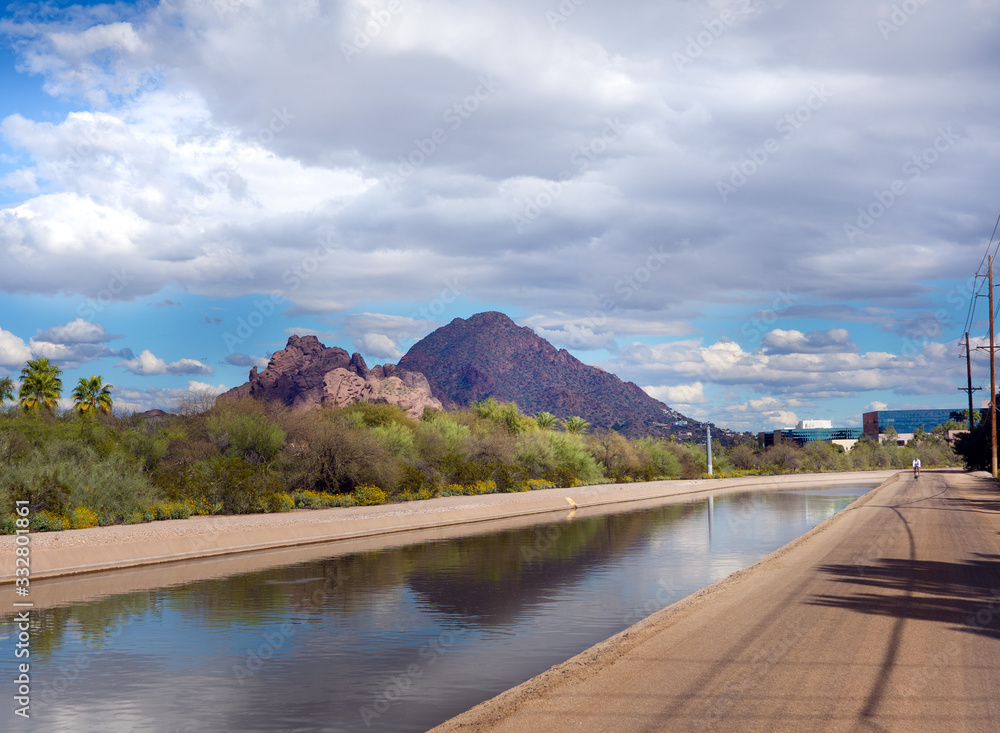 The Grand Canal, Phoenix, Scottsdale, Az,USA. The oldest remaining ...