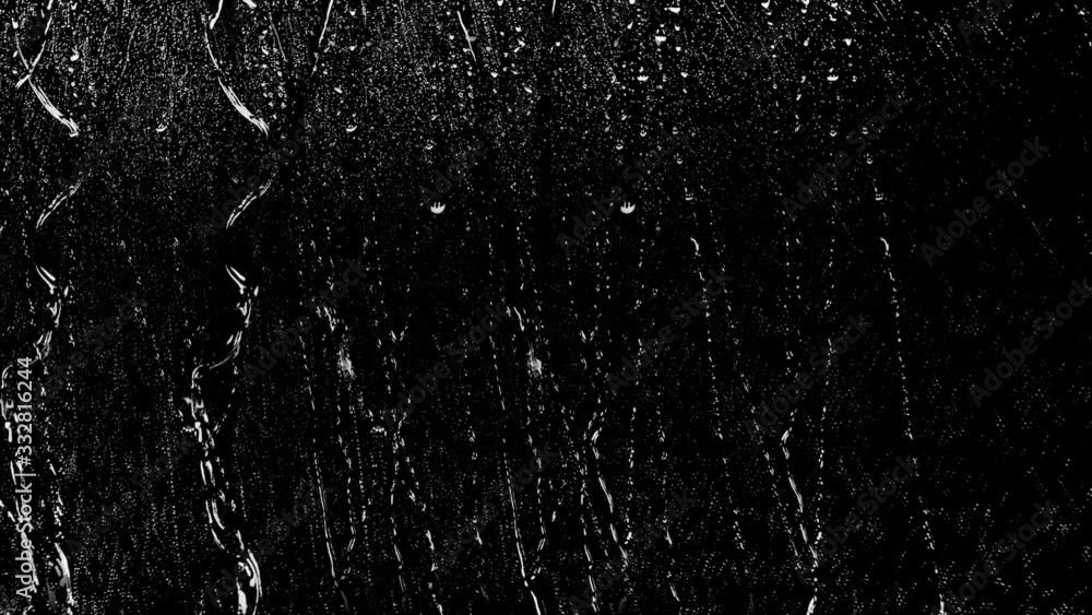 Rain Drops Falling Alpha Computer generated rain looped animation ...