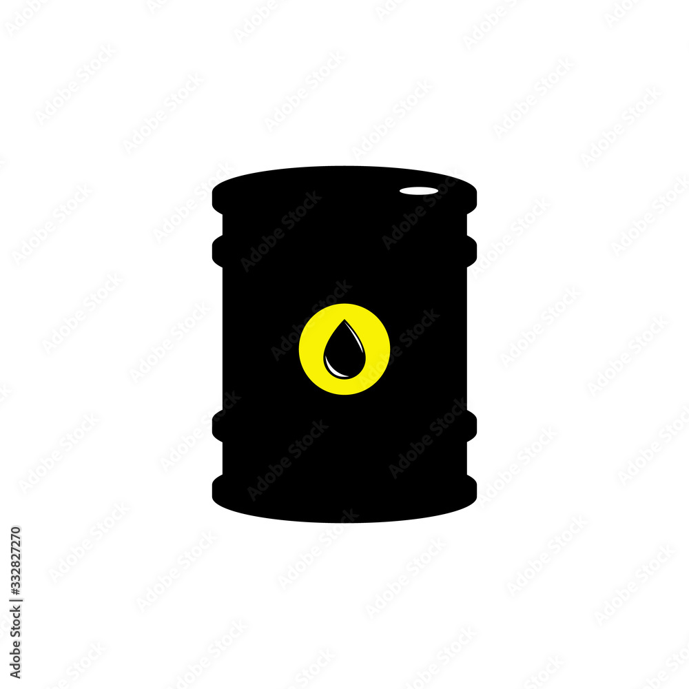 Vector sign of oil. Black symbol petroleum isolated on white background ...
