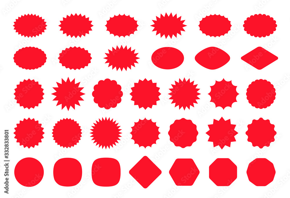 Callout star sticker. Starburst price badge. Vector. Burst promo shapes ...