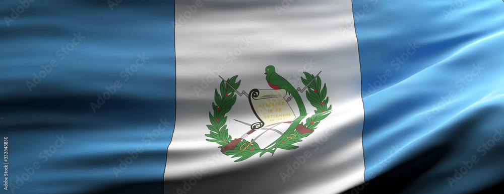 Guatemala national flag waving texture background. 3d illustration ...