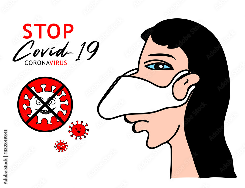 Women wearing masks anti-virus Covid-19, Coronavirus disease COVID-19 ...