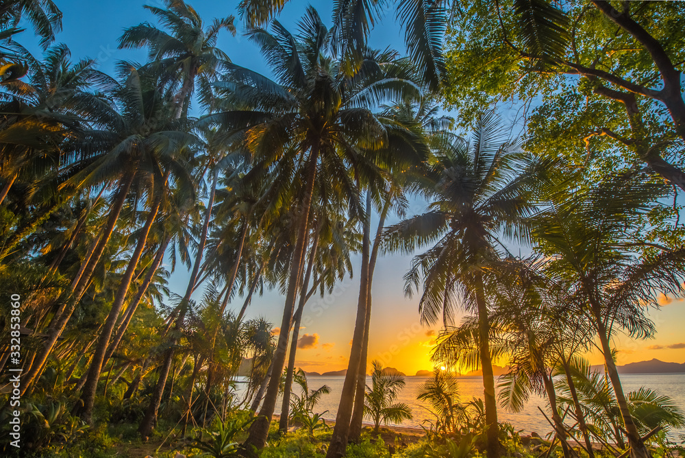 Coastal Scenery of El Nido, Palawan Island, The Philippines, a Popular ...