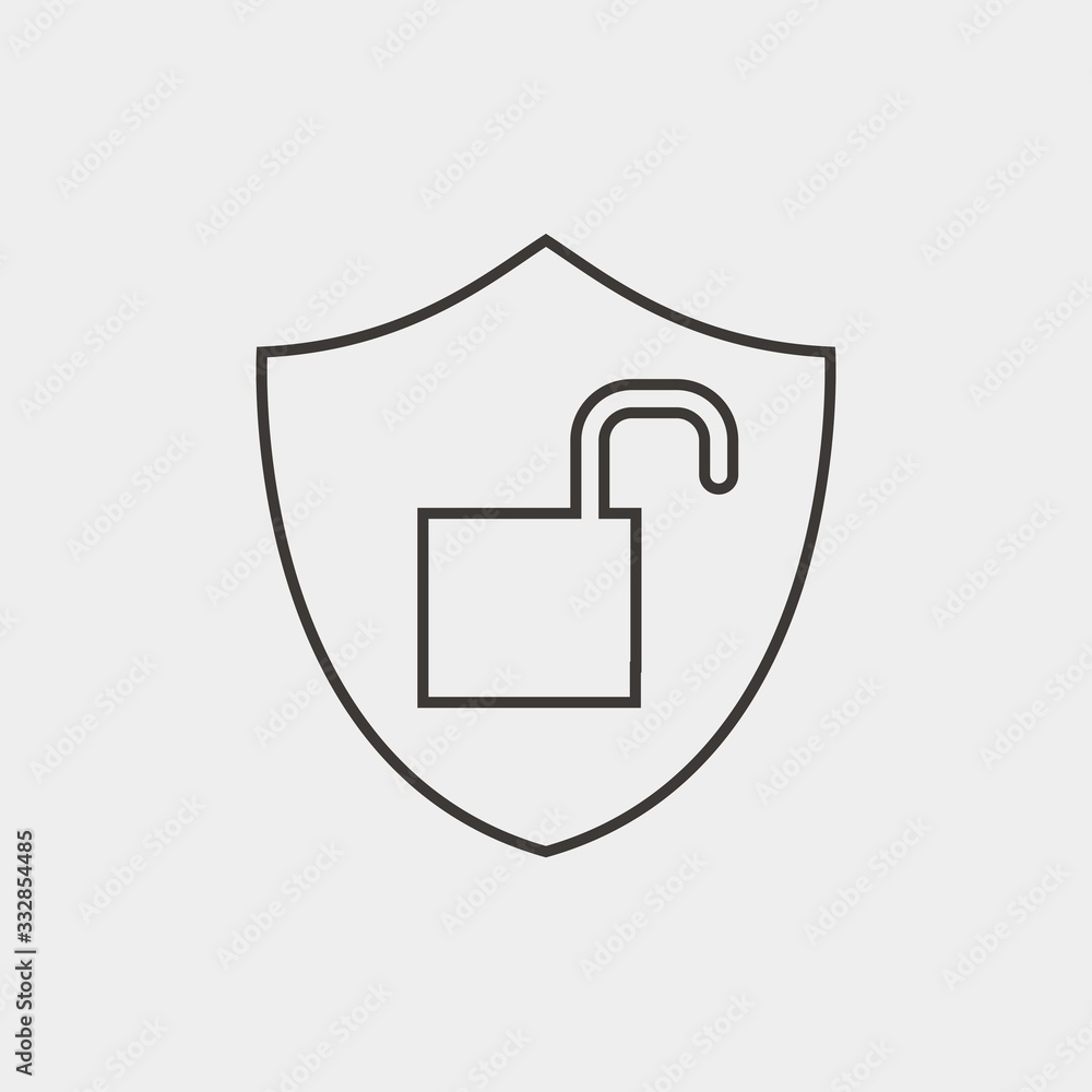 security bypass icon vector illustration and symbol for website and ...