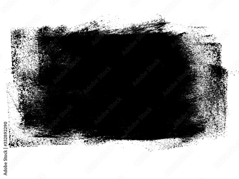 Grunge Roller Brush Stroke Paint Texture Background Stock Vector ...