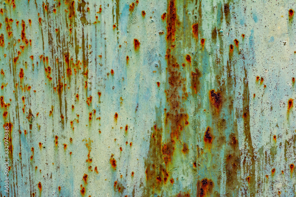Texture of rusty green metal Stock Photo | Adobe Stock