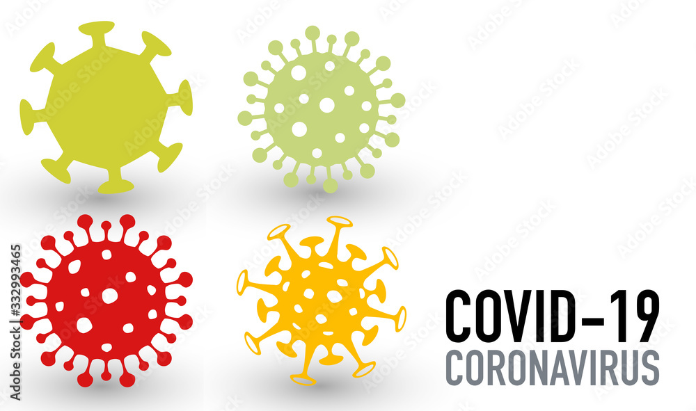 Set of virus vector icons covid-19 coronavirus Stock Vector | Adobe Stock