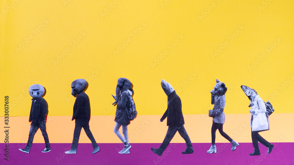 People in the street Stock Photo | Adobe Stock