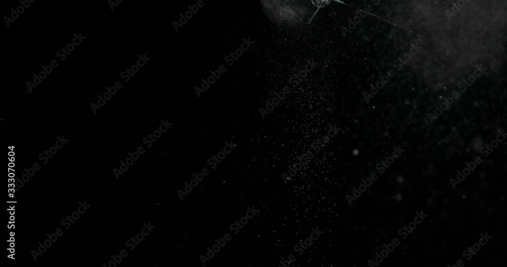 Broken cracks glass fracture effect texture isolated abstract black ...