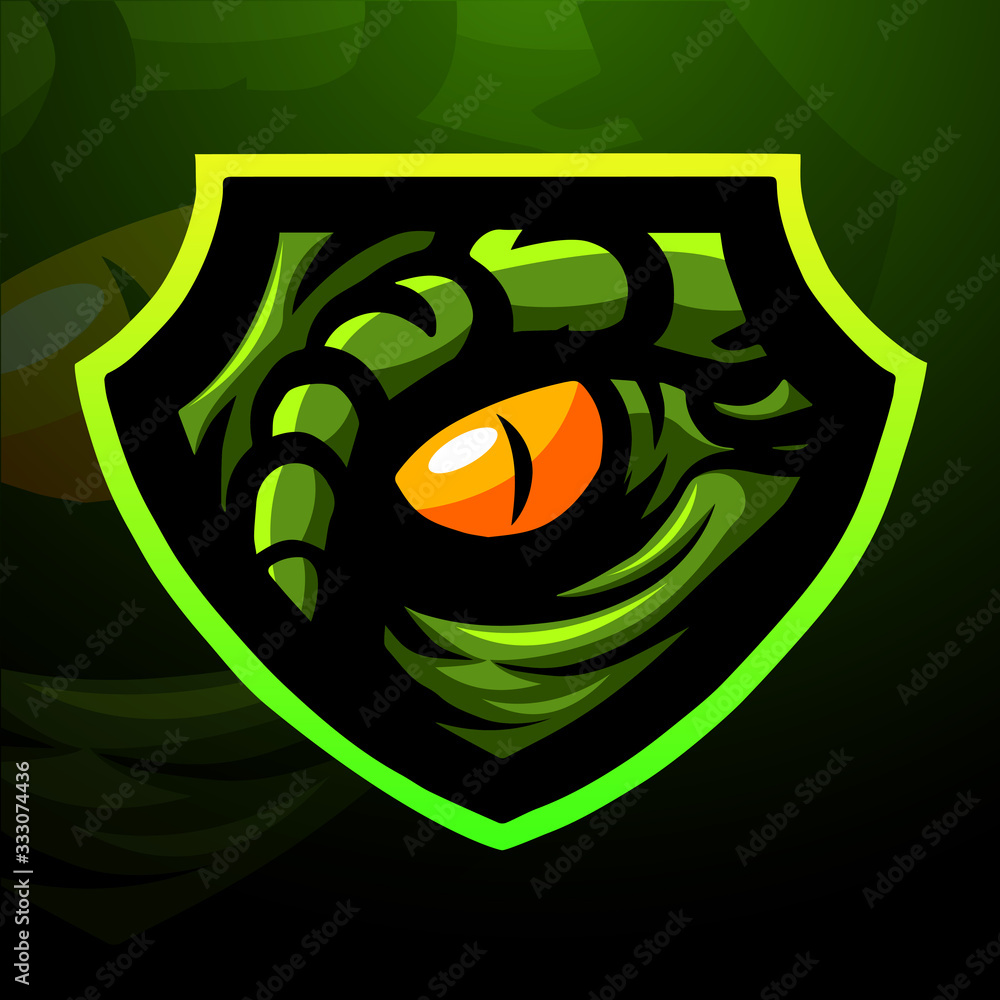 Raptor eye mascot logo design Stock Vector | Adobe Stock