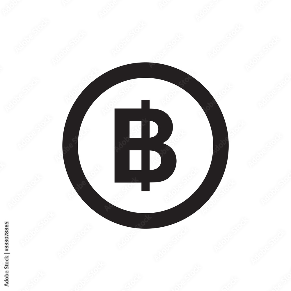BAHT ICON , BAHT THAI ICON Stock Vector | Adobe Stock