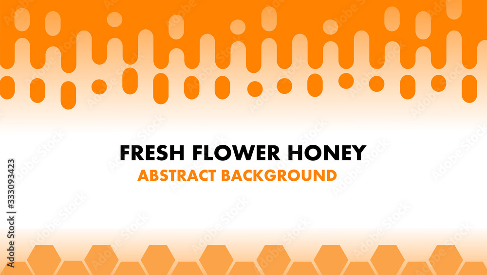 Honey label design concept. Vector. Simple geometric background for ...