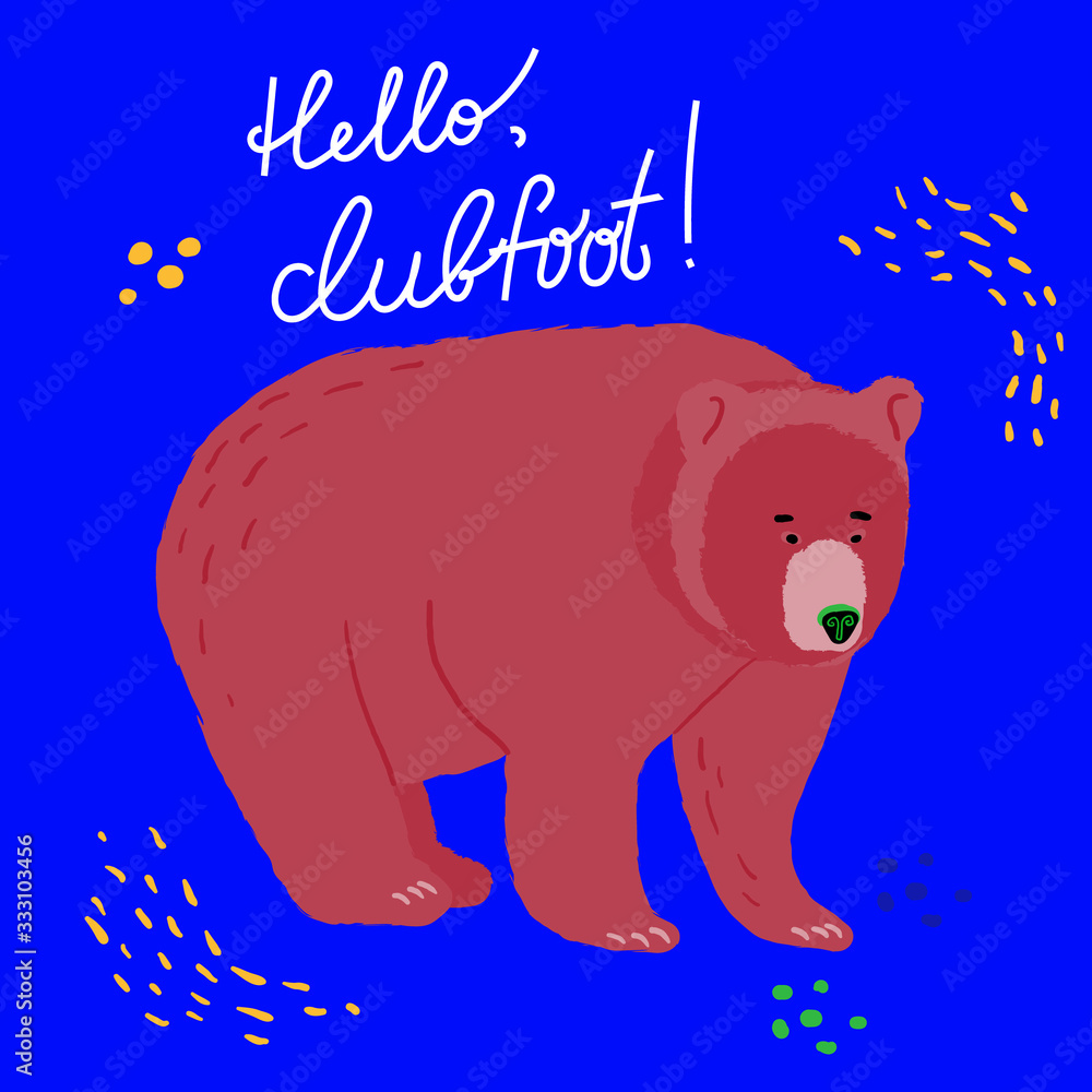 bright colorful card for April fools ' day. Hand-drawn illustration in ...