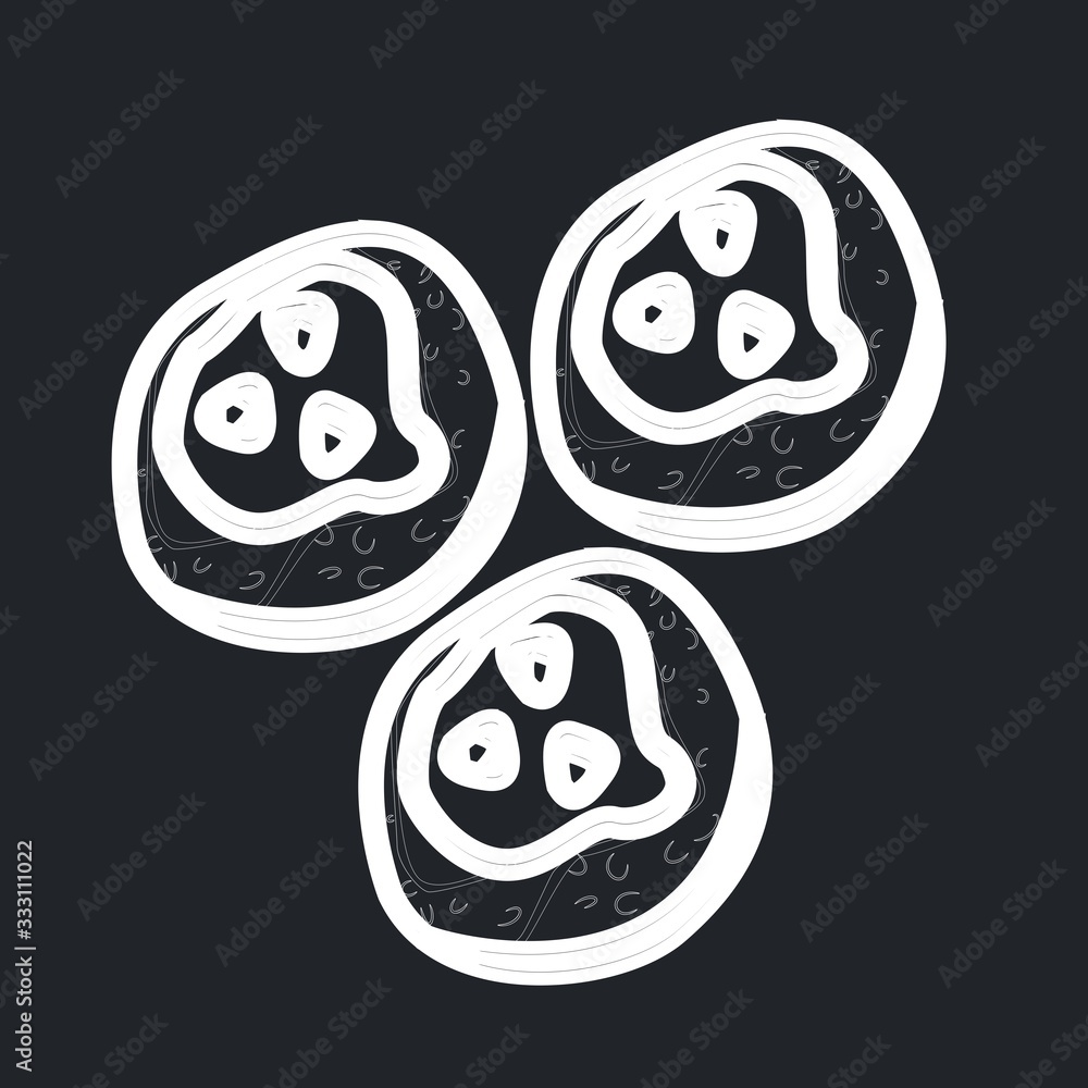 Pani Puri Line Drawing indian snacks Vector Stock Vector | Adobe Stock