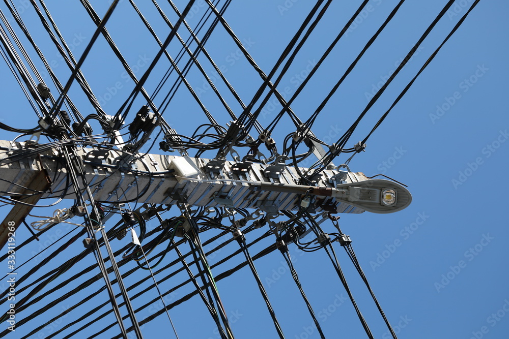 The mainstay of transmission lines with many wires is fiber optic ...