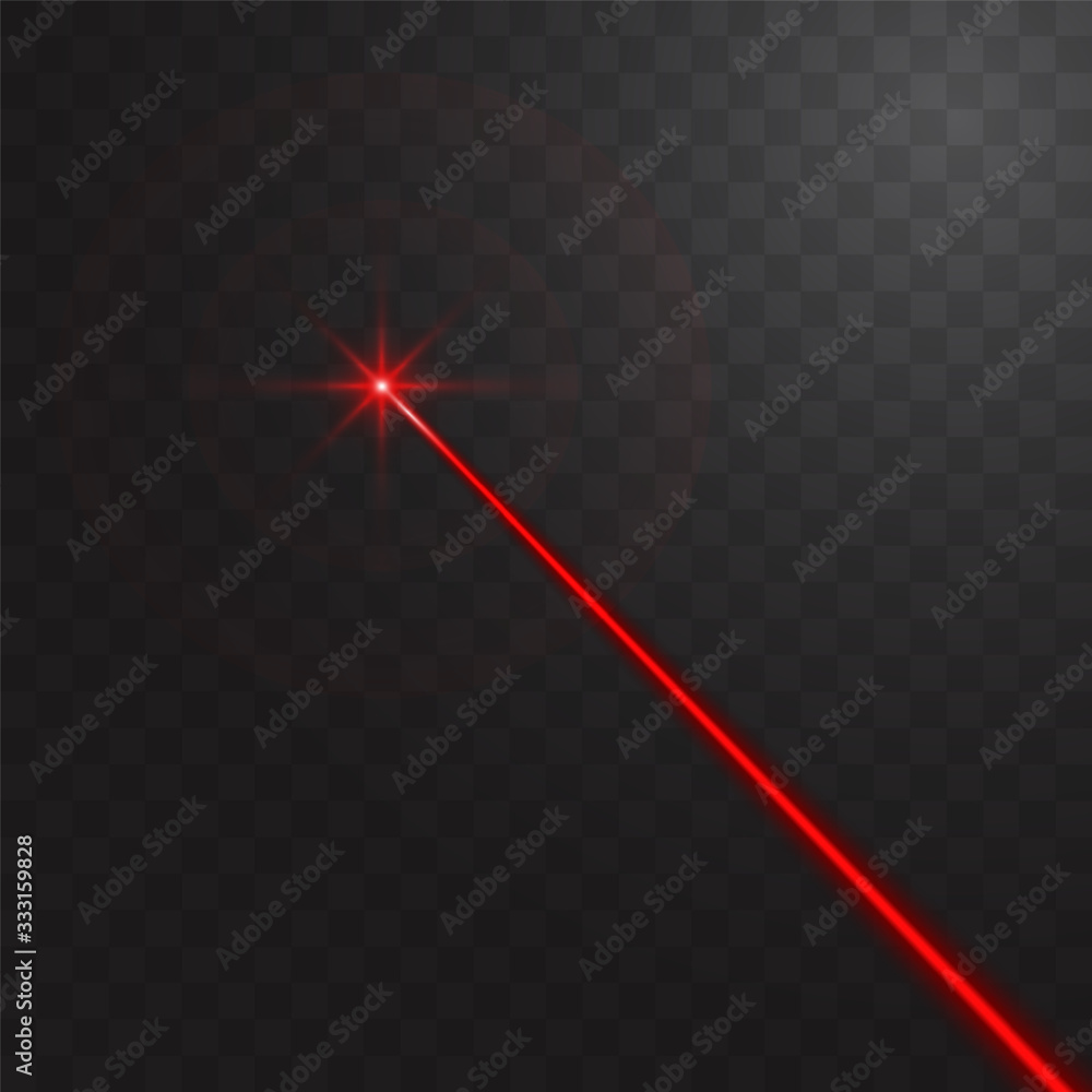 Abstract red laser beam. Vector Stock Vector | Adobe Stock