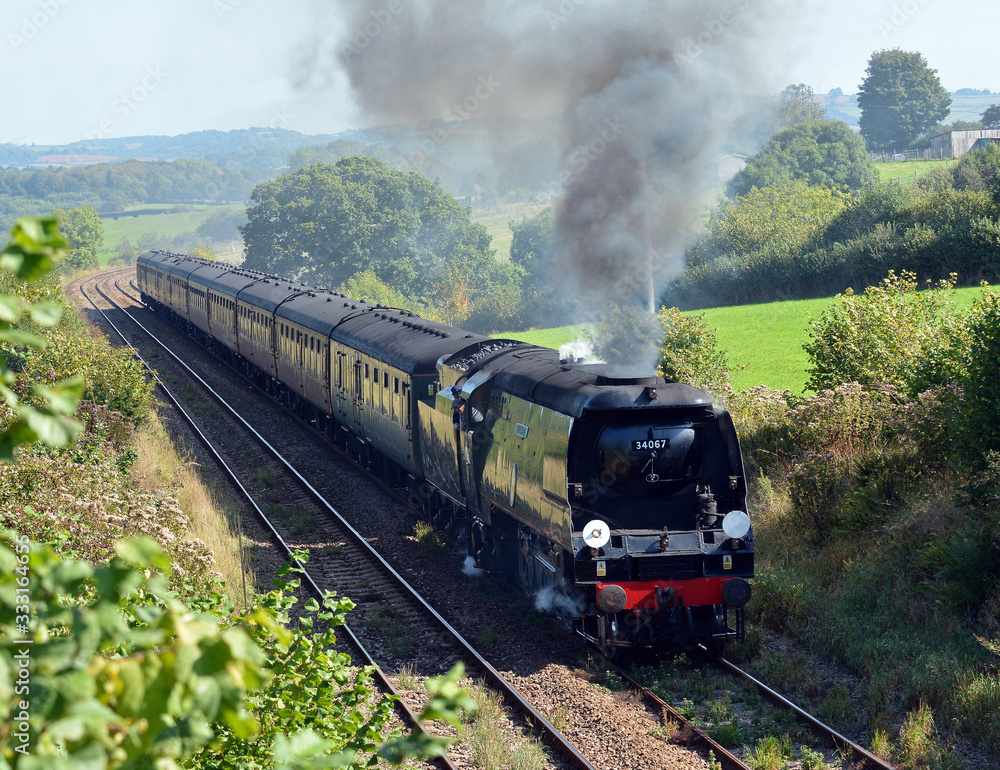 34067 Steam Train taken in Devon UK Stock Photo | Adobe Stock