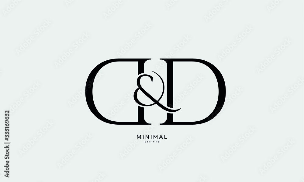 Alphabet letter icon logo D&D Stock Vector | Adobe Stock