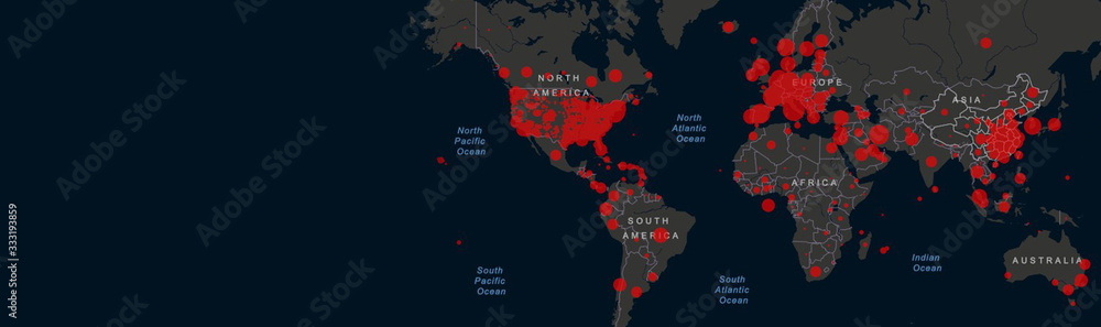 World map of Coronavirus Covid-19 , Covid 19 map confirmed cases report ...