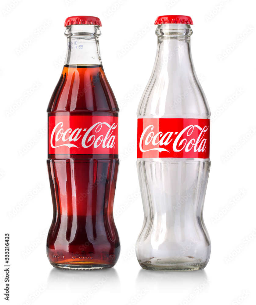 Classic bottle Of Coca-Cola isolated Stock Photo | Adobe Stock