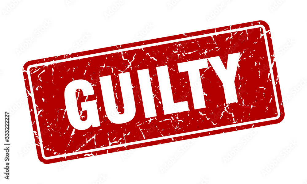 guilty stamp. guilty vintage red label. Sign Stock Vector | Adobe Stock