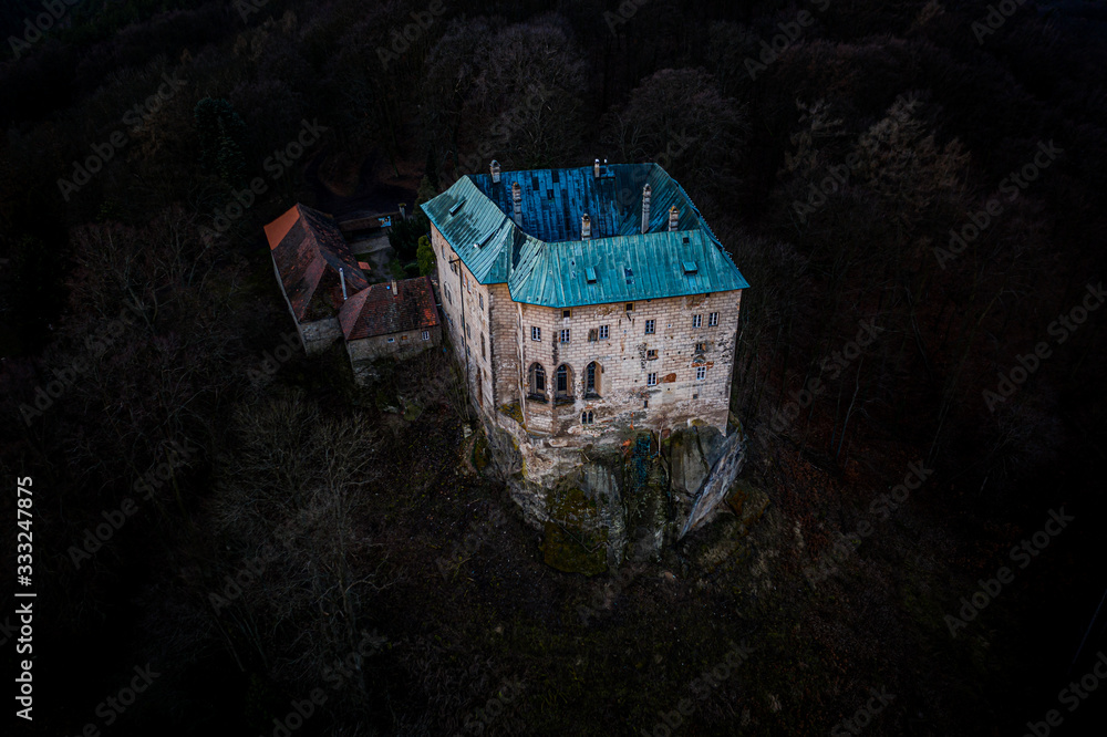 Houska Castle is an early Gothic castle. It is one of the best ...