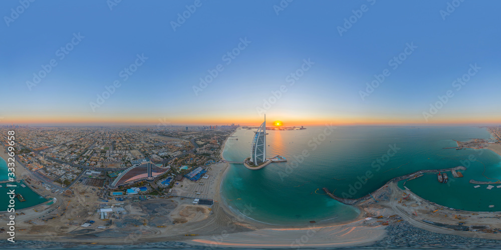360 panorama by 180 degrees angle seamless panorama of aerial view of ...