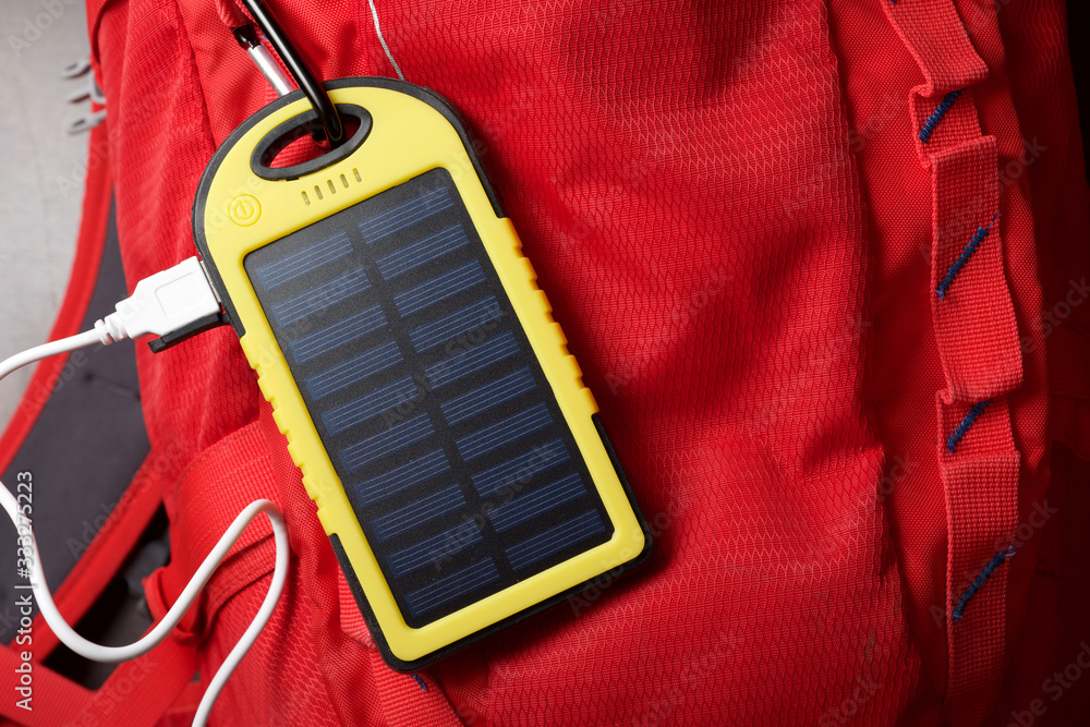 Portable solar cell Stock Photo | Adobe Stock