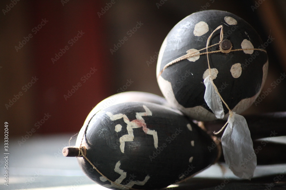 maracas indígenas Stock Photo | Adobe Stock