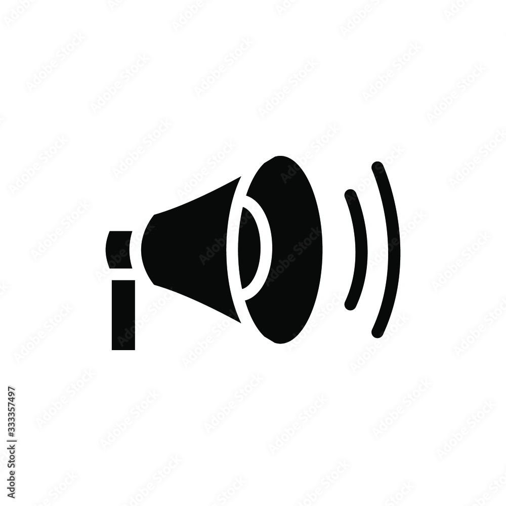 Megaphone Icon , Communication Emblem Isolated Illustration , Audio ...