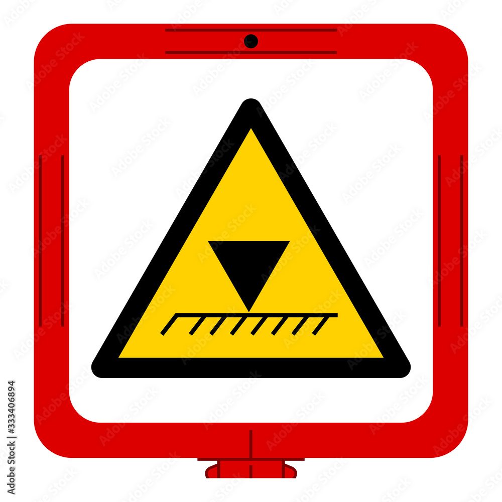 Danger Limit Overhead Height Symbol Sign, Vector Illustration, Isolated ...
