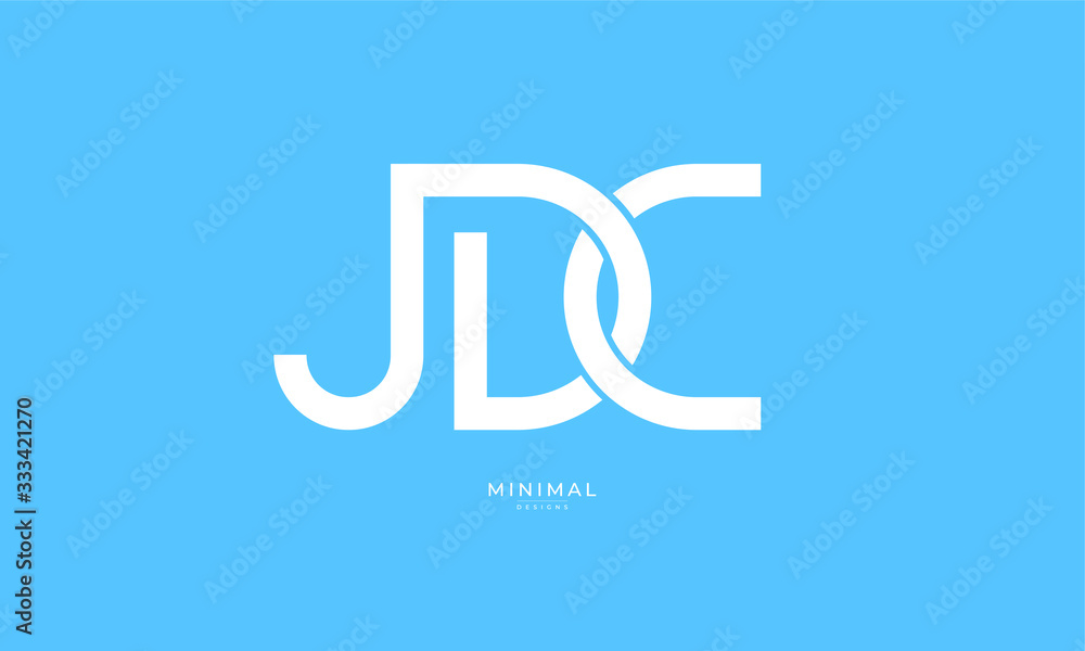 Alphabet letter icon logo JDC Stock Vector | Adobe Stock
