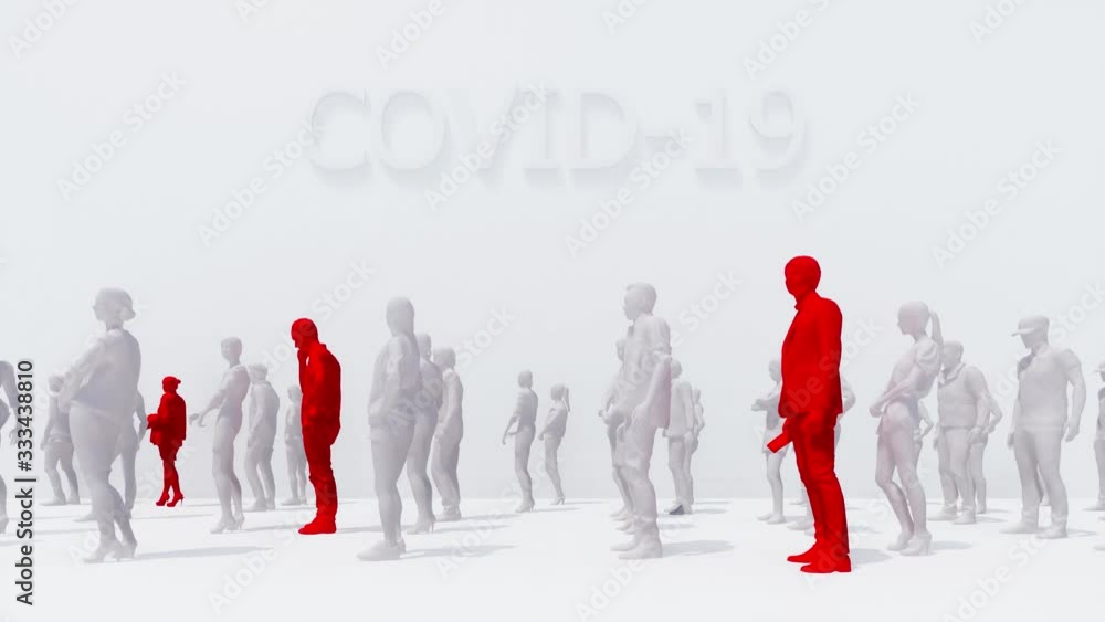 Schematic representation of detection people with virus COVID-19 with a ...