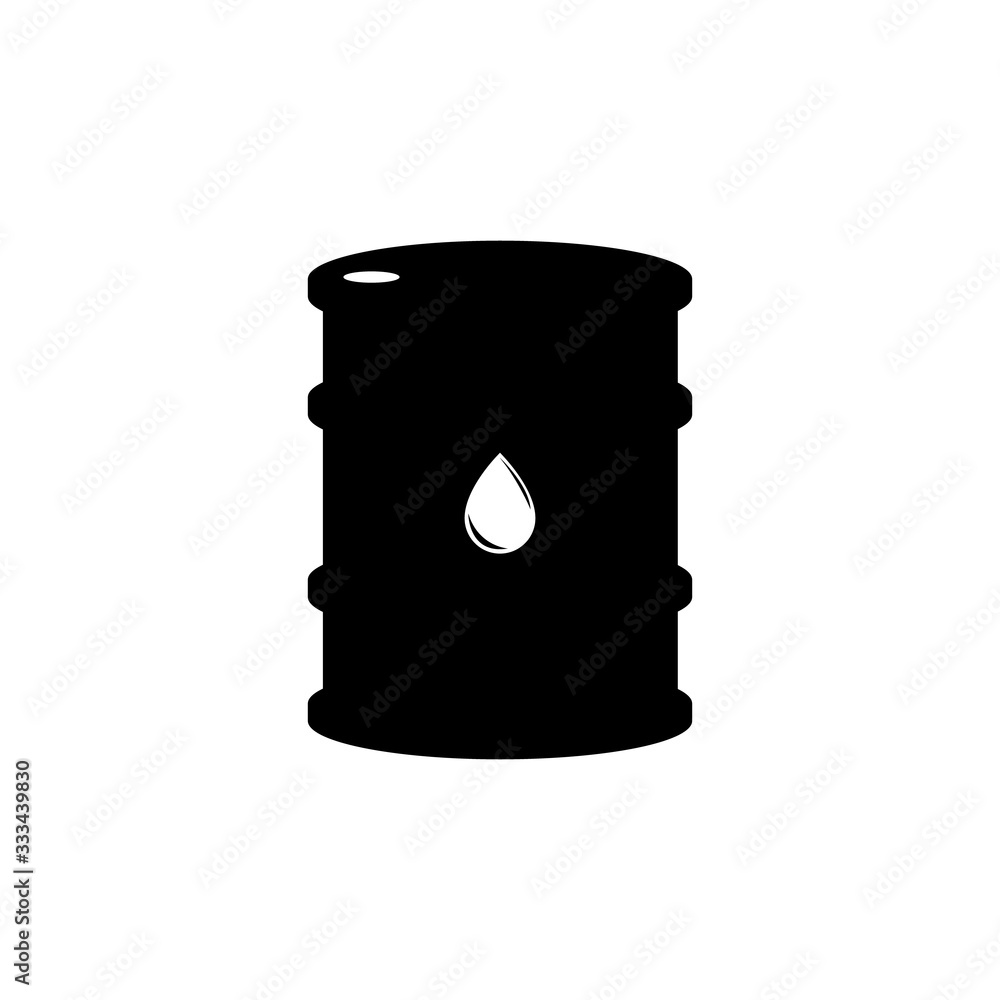 Vector sign of oil. Black symbol petroleum isolated on white background ...