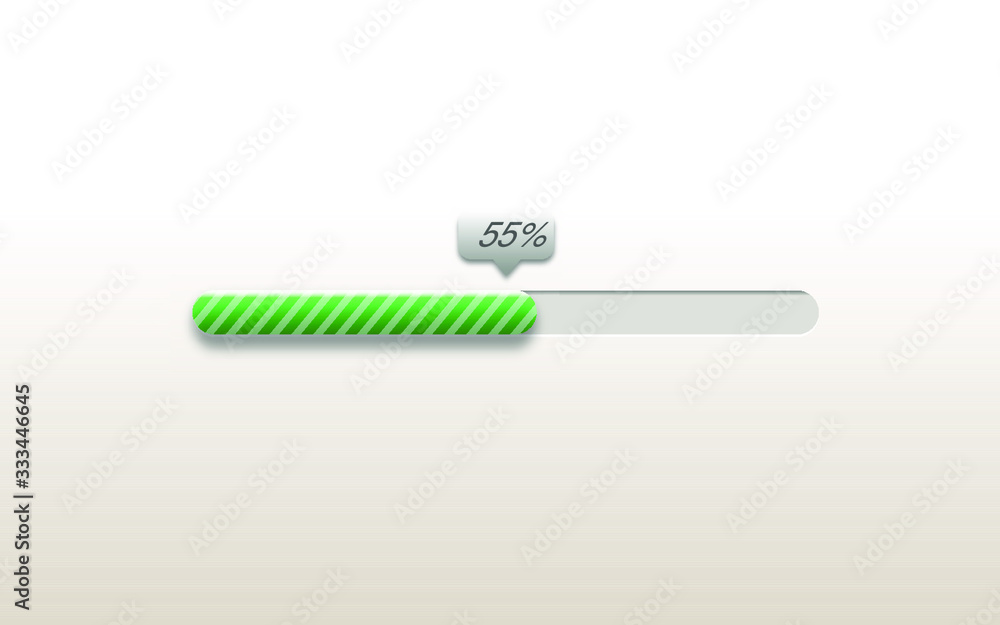 Loading bar in green colors and label downloading Stock Vector | Adobe ...