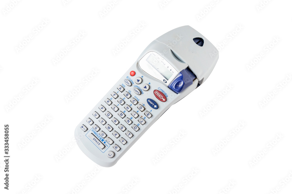 image of a small printer very useful for a small sticker or print name ...