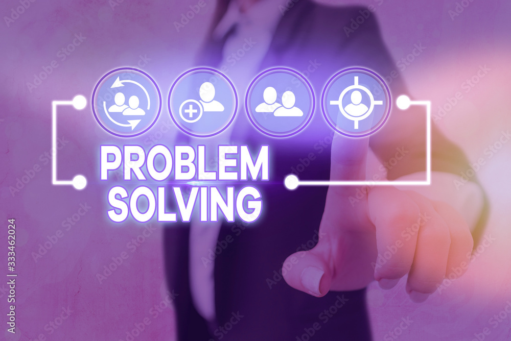 Conceptual hand writing showing Problem Solving. Concept meaning ...