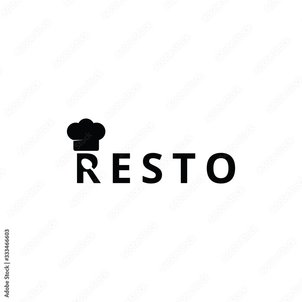 Restaurant, resto, food court, cafe logo template. Stock Vector | Adobe ...