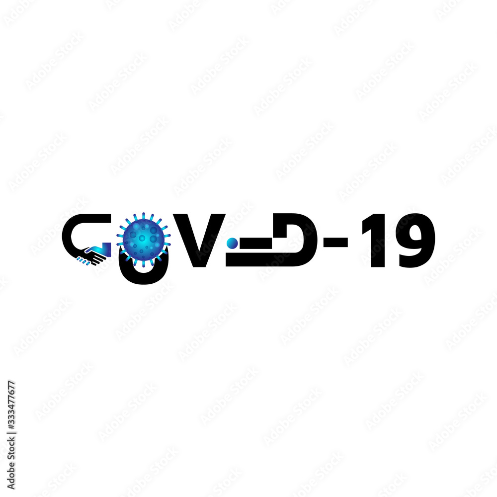 Coronavirus Covid 19 vector logo , attack human body Stock Vector ...