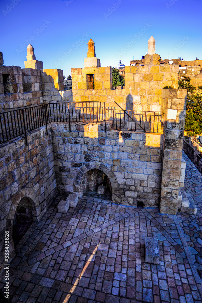 The fortress walls of Jerusalem that have survived to this day were ...