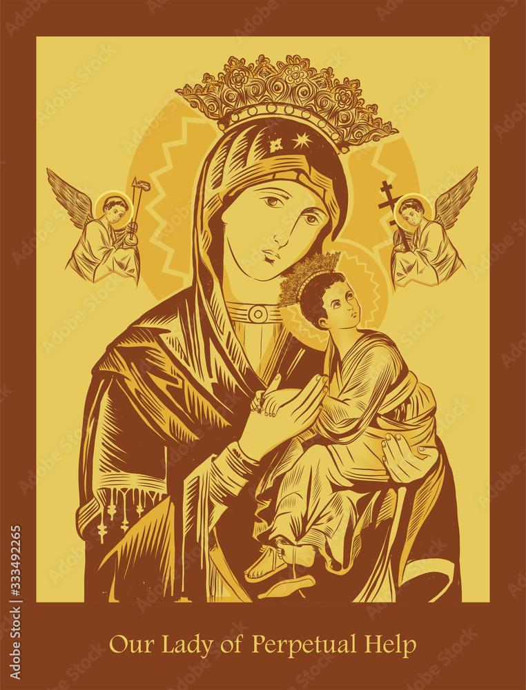 Our Lady of Perpetual Help Stock Vector | Adobe Stock