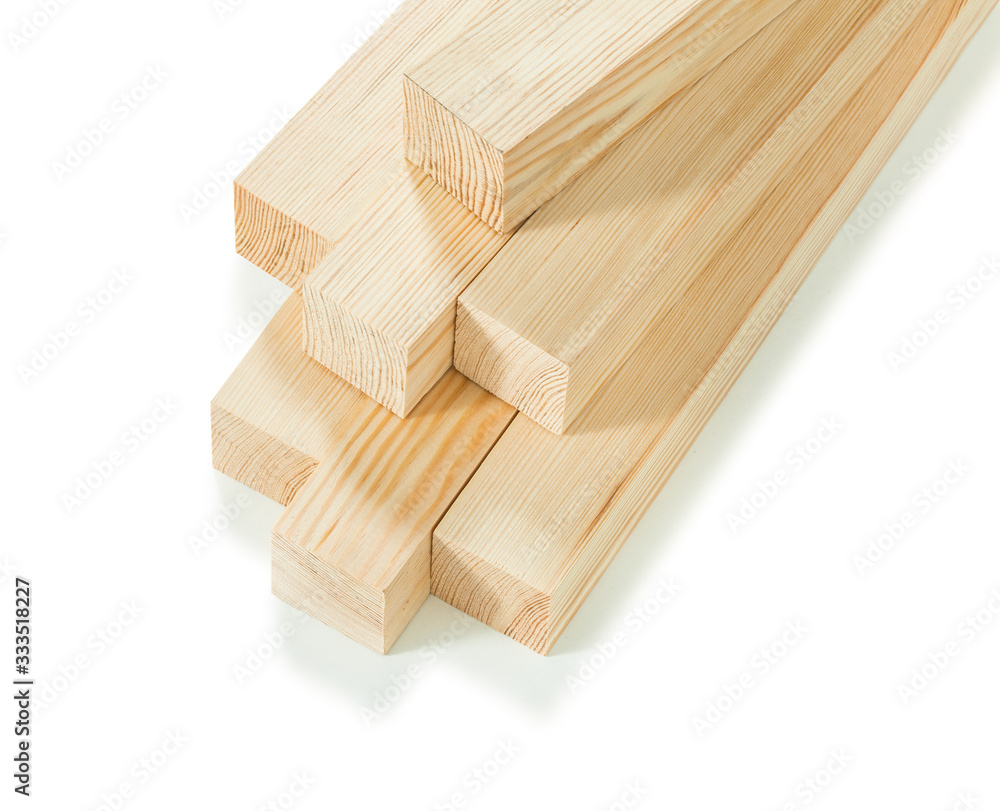 seven-square-wooden-beams-timber-wood-stack-isolated-stock-photo