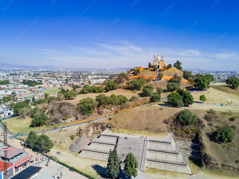 The famous Pyramid of Cholula Stock Photo | Adobe Stock