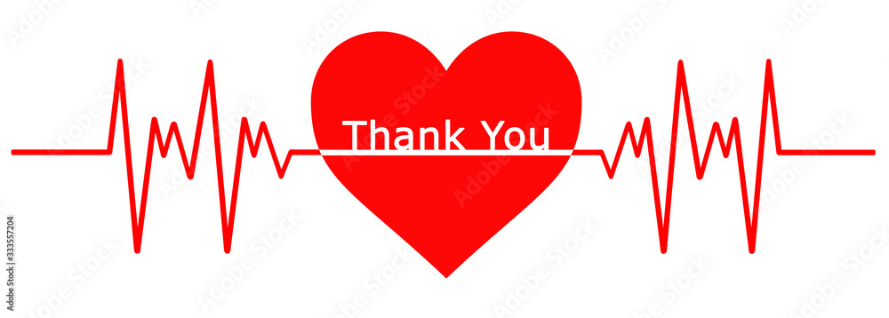 Heart Beat Line Illustration Stock Illustration | Adobe Stock