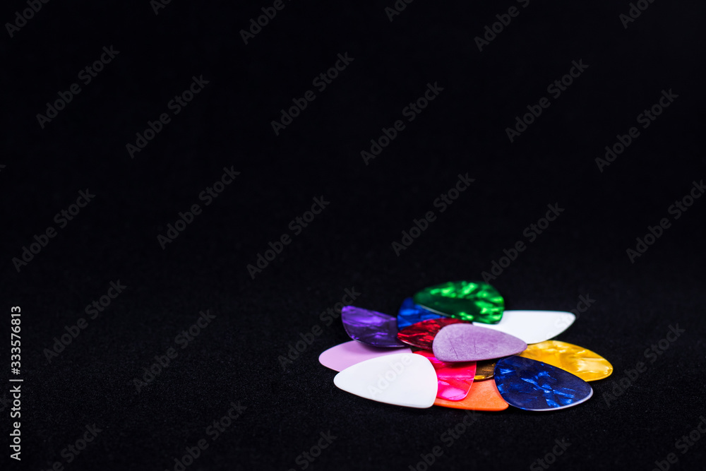 pile of guitar picks of different types sizes and colors Stock Photo ...